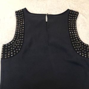 Haute Hippie | Dresses | Haute Hippie Spiked Studded Silk Leather Dress ...